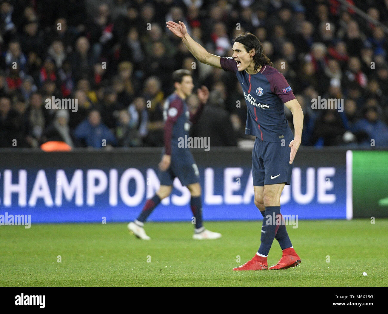 Paris, France. 6th March, 2018. UEFA Champions League fooball, 2nd leg ...