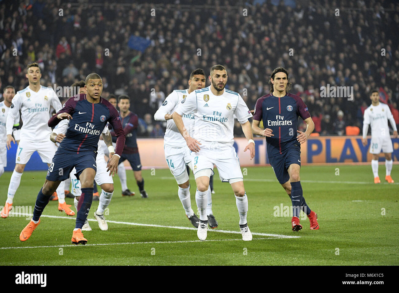 Paris, France. 6th March, 2018. UEFA Champions League fooball, 2nd leg ...