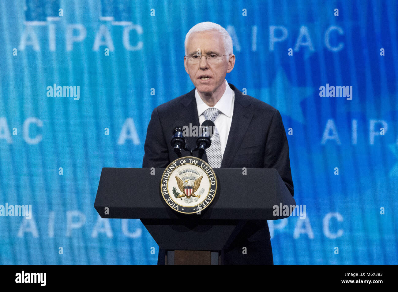 Washington, DC, USA. 5th Mar, 2018. MORT FRIDMAN, AIPAC President ...