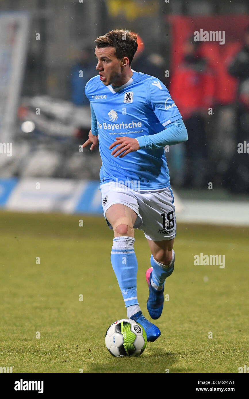 Muenchen, Deutschland. 06th Mar, 2018. Nico KARGER (TSV Munich 1860 ...