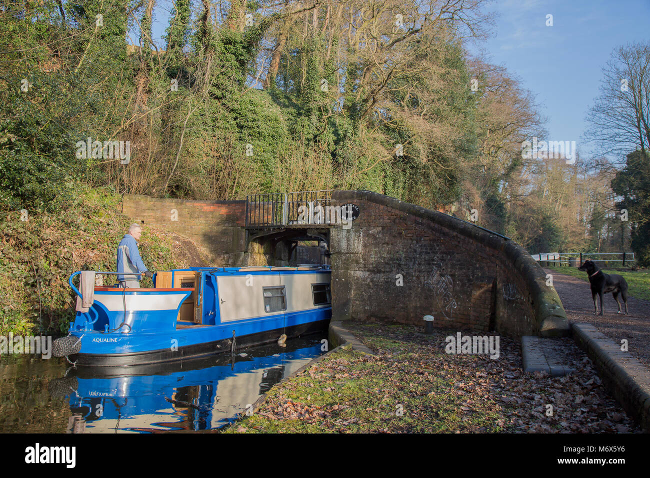 Cruising the staffordshire and worcestershire canal hi-res stock ...