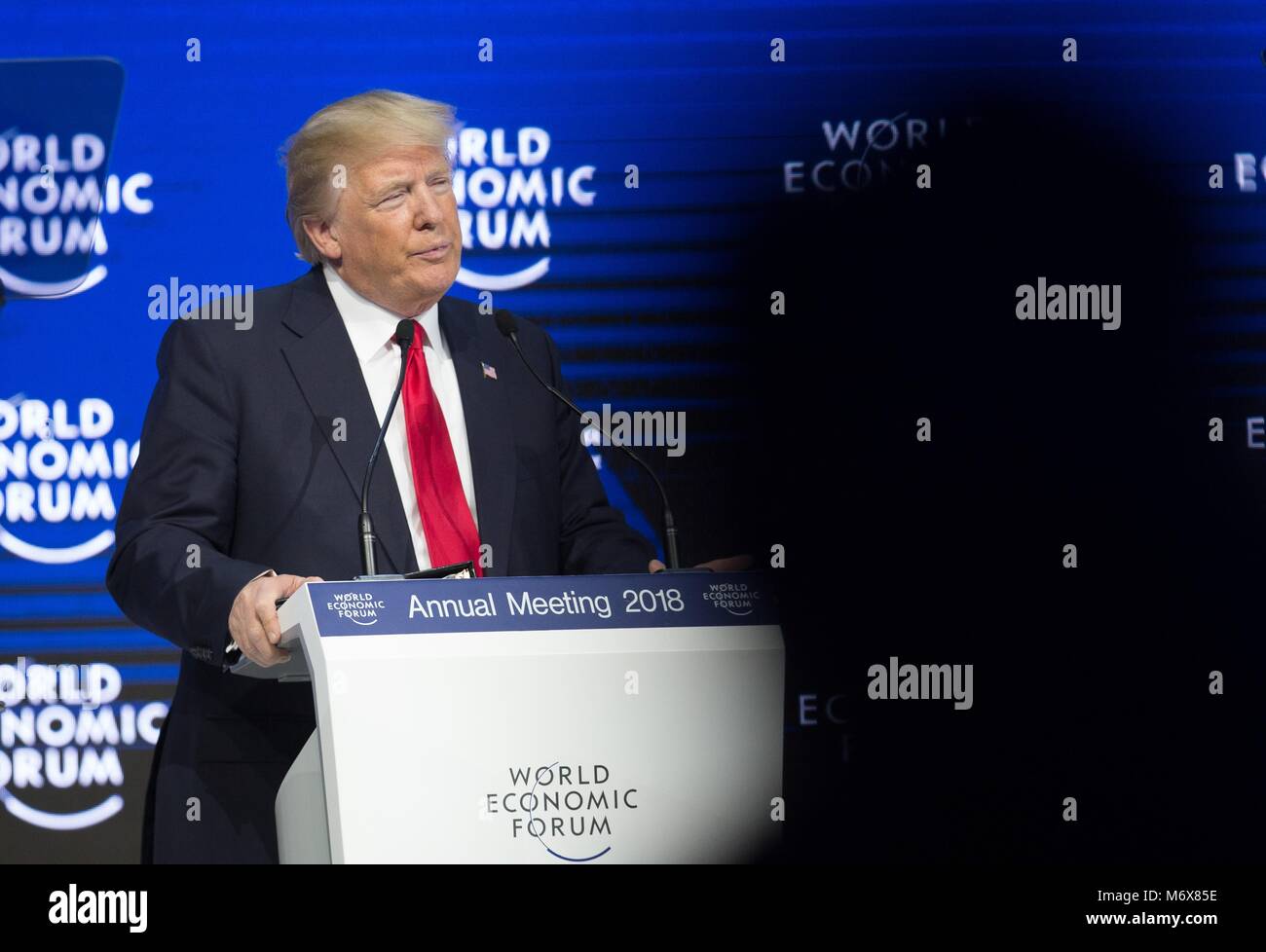 Beijing, Switzerland. 26th Jan, 2018. U.S. President Donald Trump ...