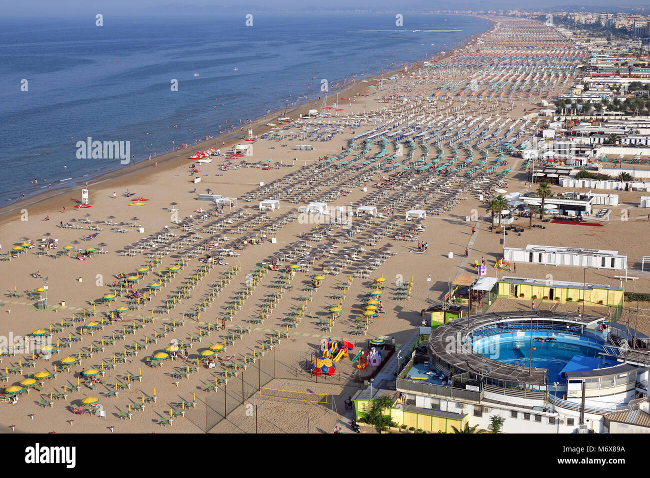 beach Rimini Adriatic sea Italy summer season Stock Photo - Alamy
