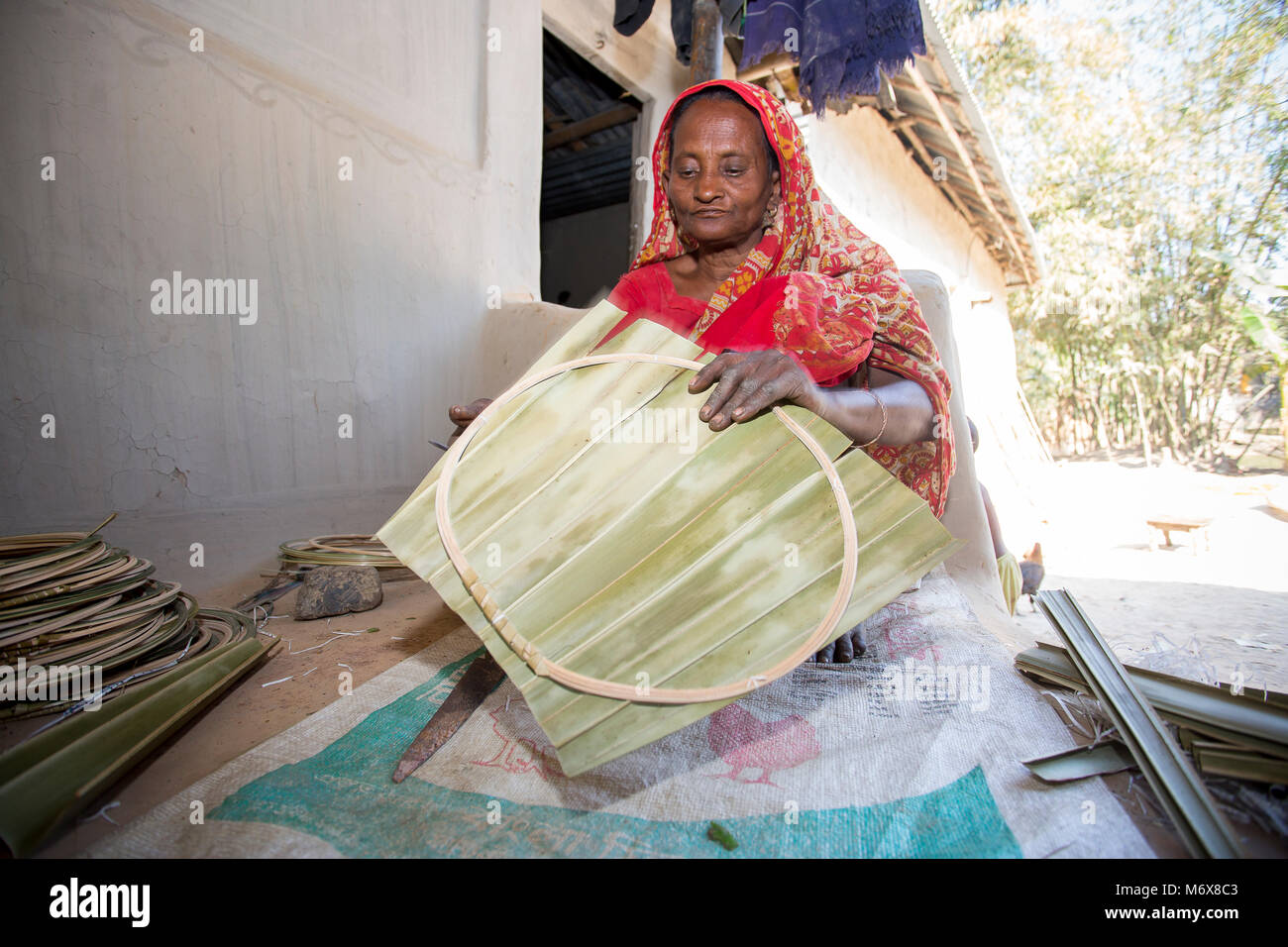 Palmyrah fan (Taal pata’r Pakha Stock Photo - Alamy