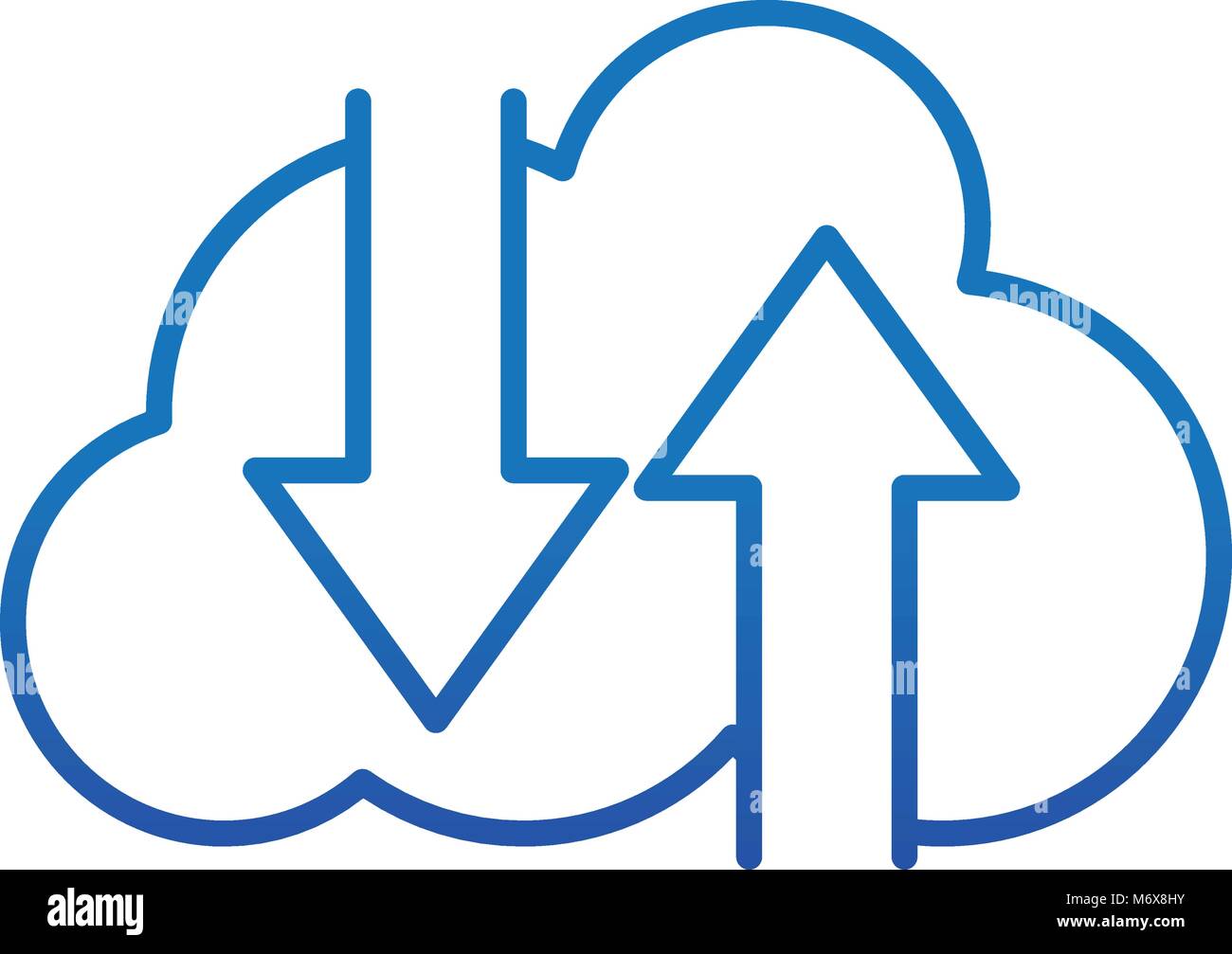 degraded line cloud data loading and downloading server vector ...