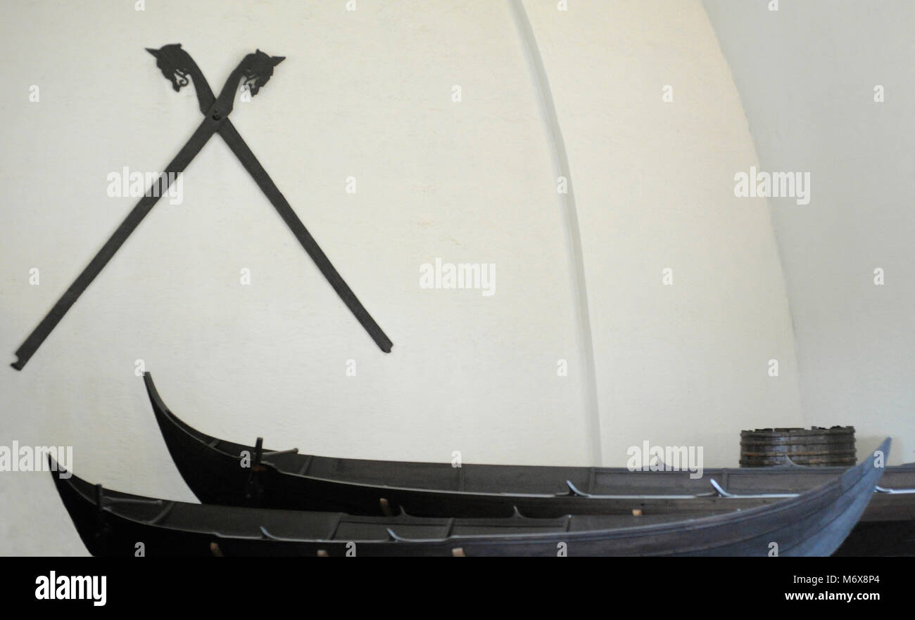 Ship of Tune. Vessel of karve type, dated in the 900 AD. Oak wood ...