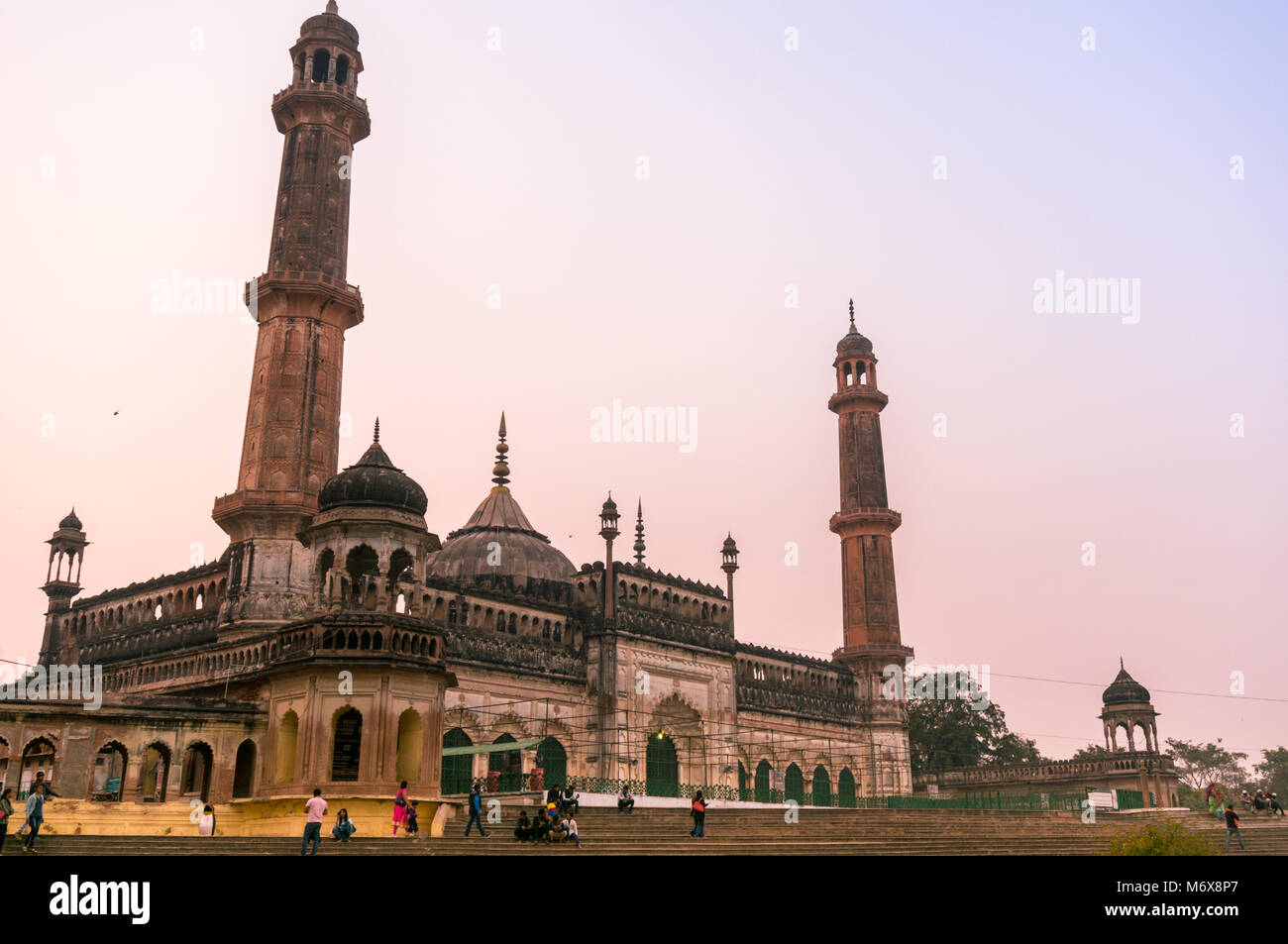 Lucknow, India: 3rd Feb 2018: The entrance and gardens of the bara ...