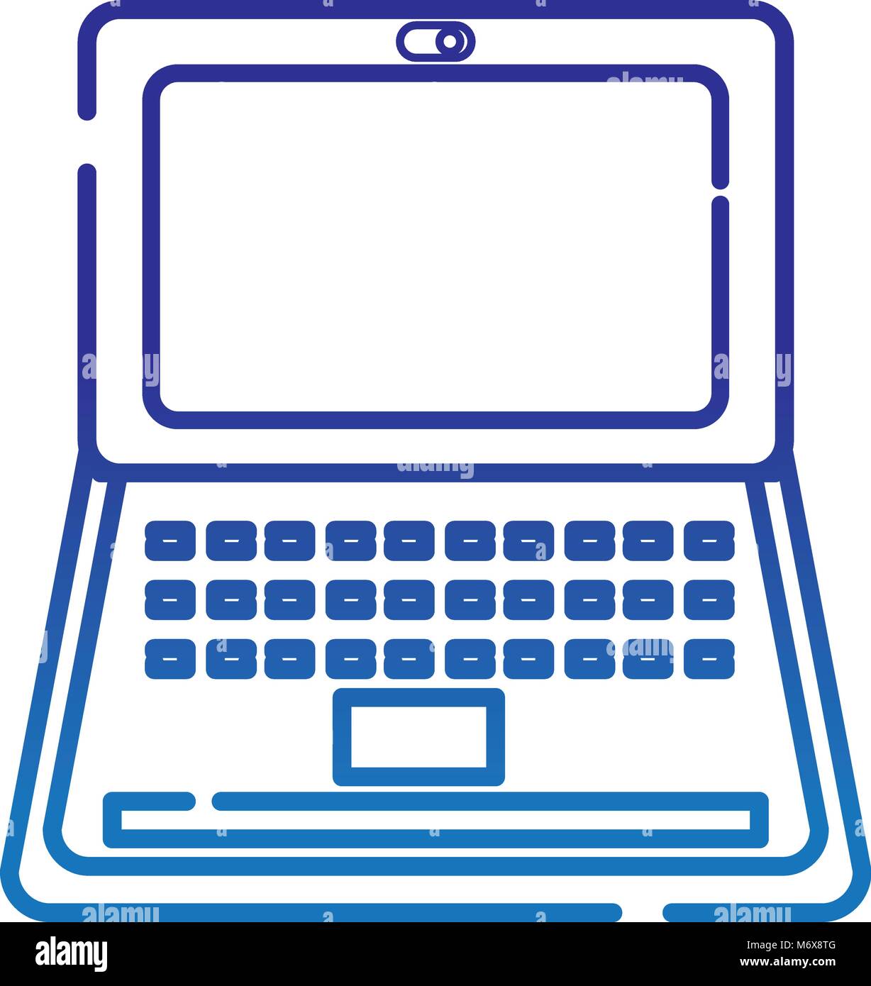 degraded line electronic laptop technology to business service vector ...