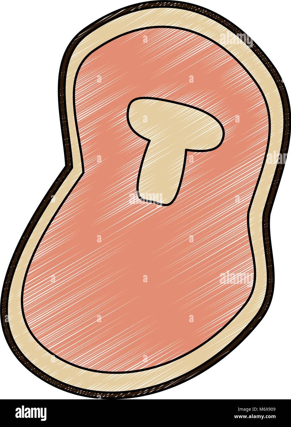 Beef steak symbol vector illustration graphic design Stock Vector Image ...