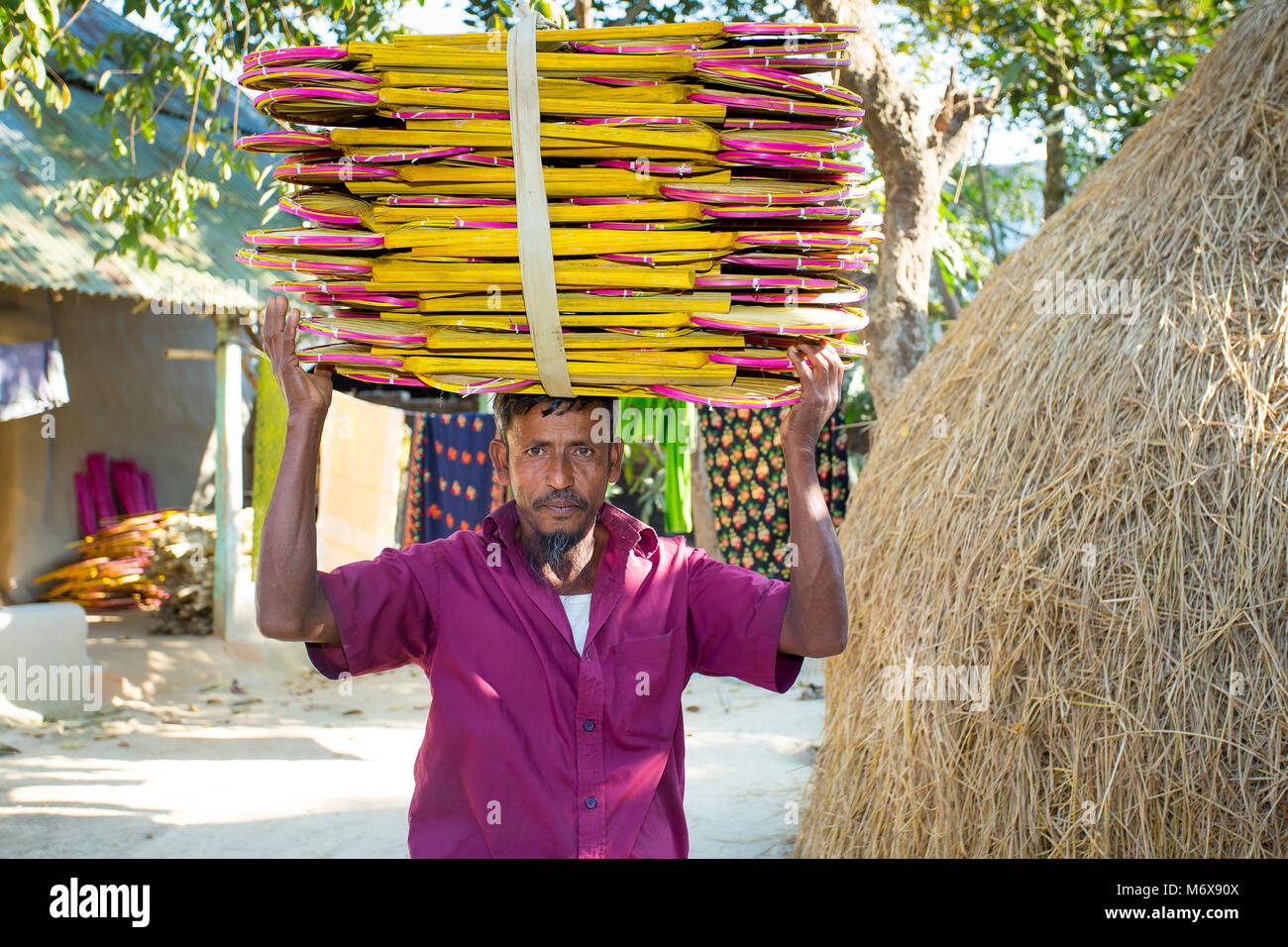 Palmyrah fan (Taal pata’r Pakha Stock Photo - Alamy