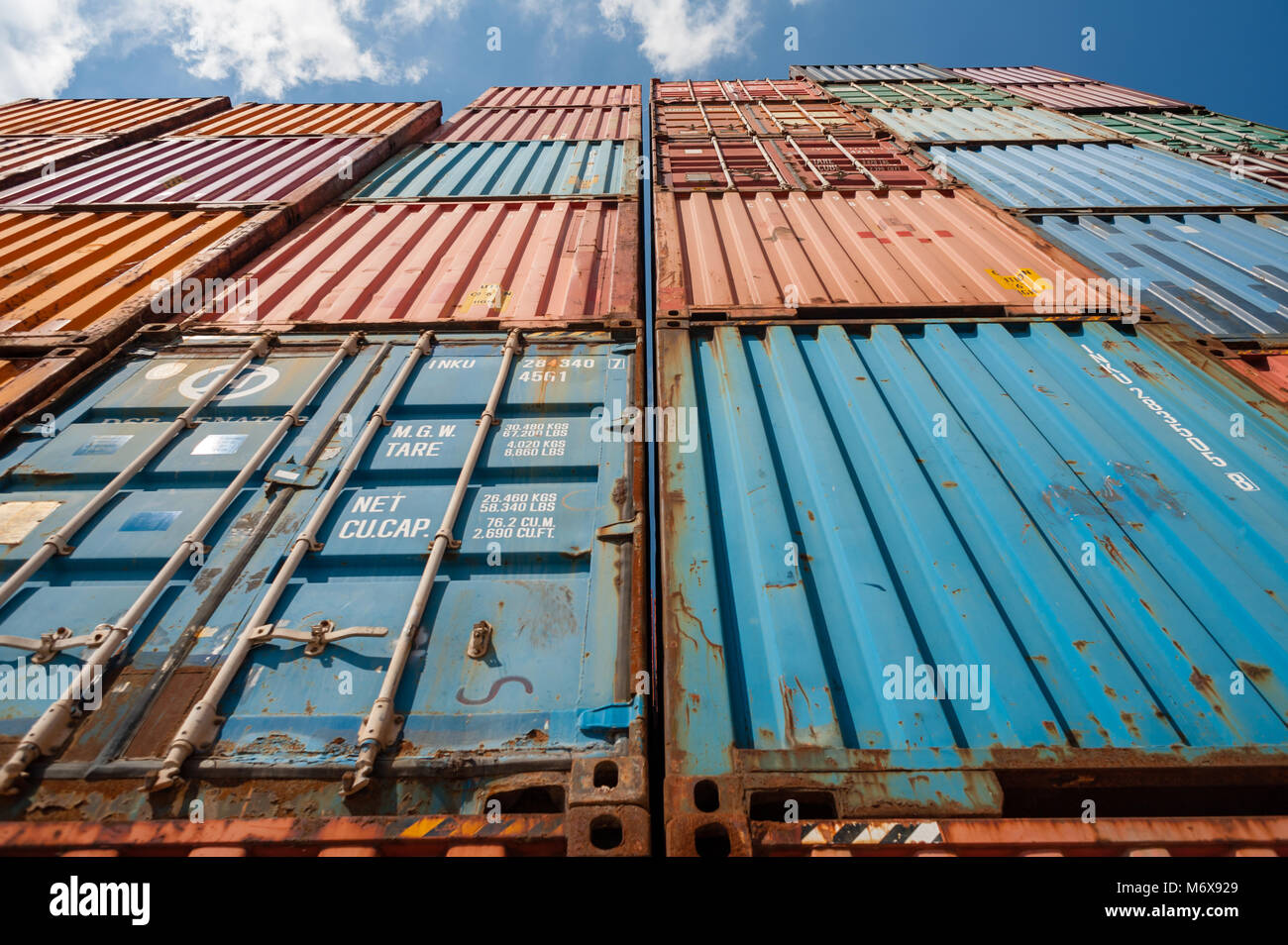 Cargo container depot hi-res stock photography and images - Alamy