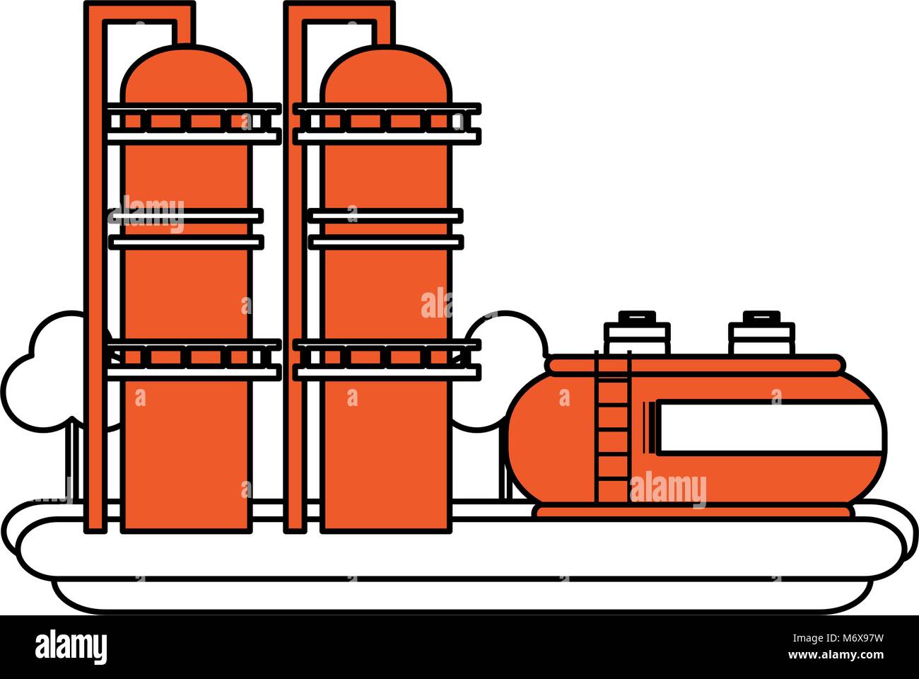 Gas container gas containers Stock Vector Images - Alamy