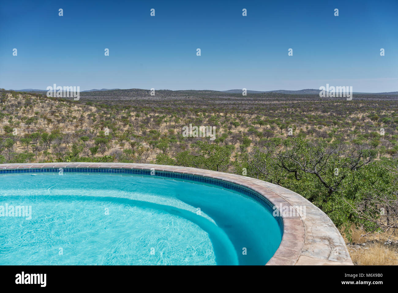 African safari lodge pool and wildlife hi-res stock photography and ...