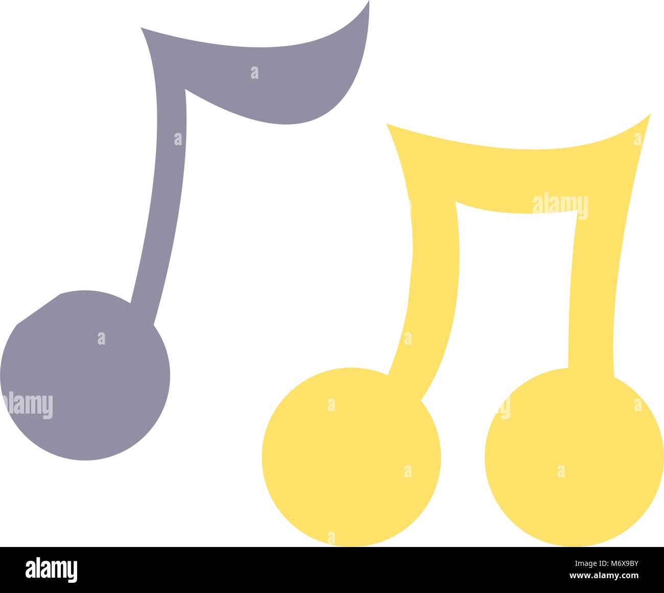 colorful music notes tone with sound rhythm vector illustration Stock ...