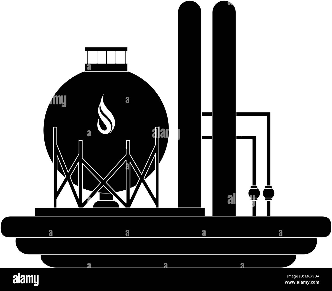 Gas container gas containers Stock Vector Images - Alamy