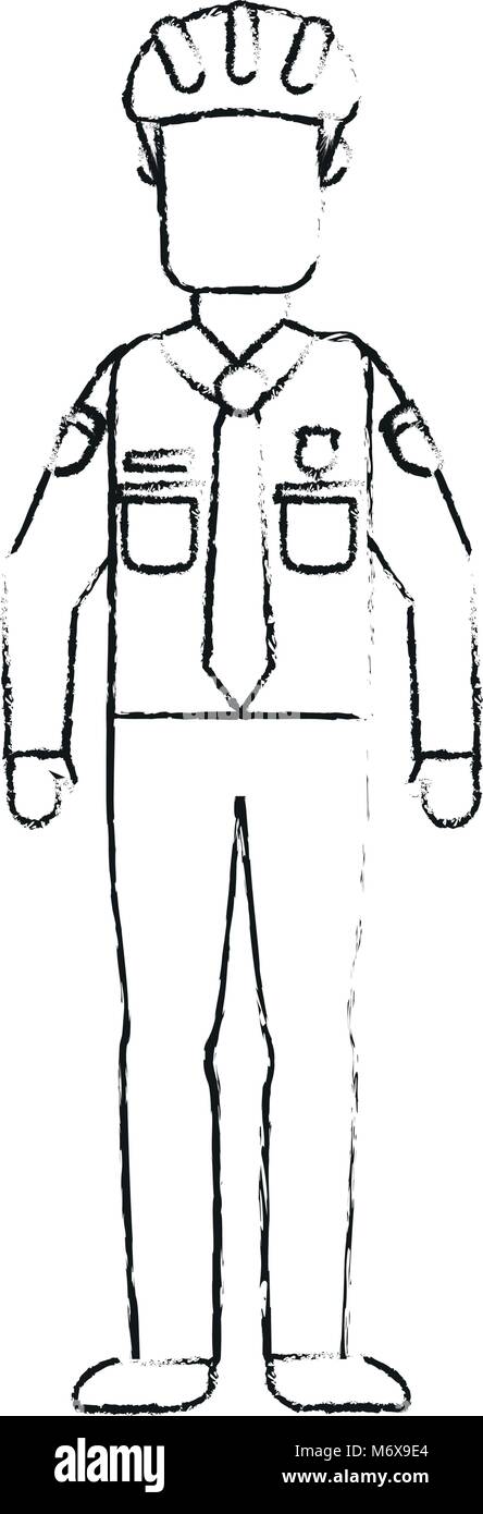 Police officer avatar vector illustration graphic design Stock Vector ...