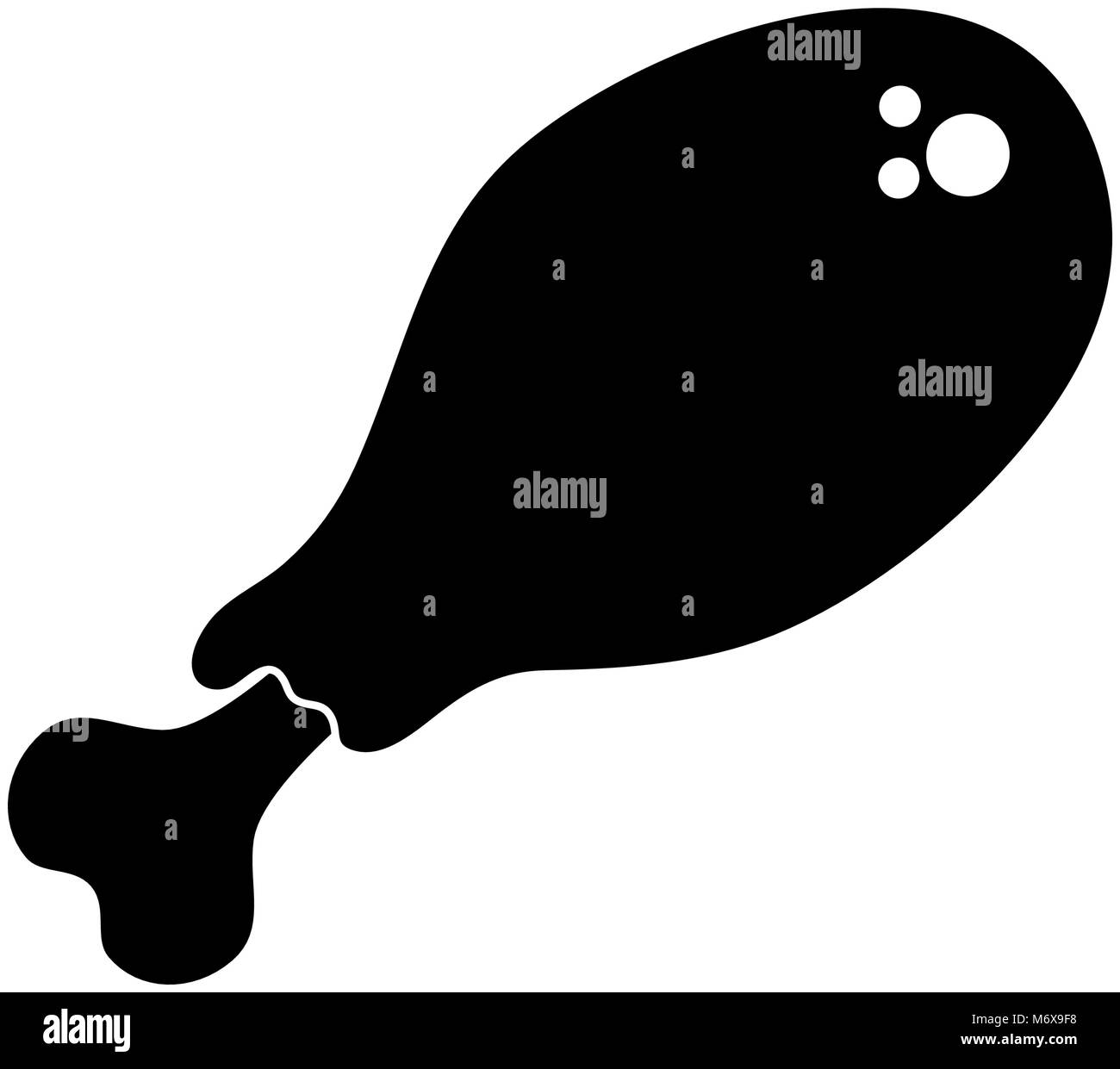 Chicken thigh food vector illustration graphic design Stock Vector ...