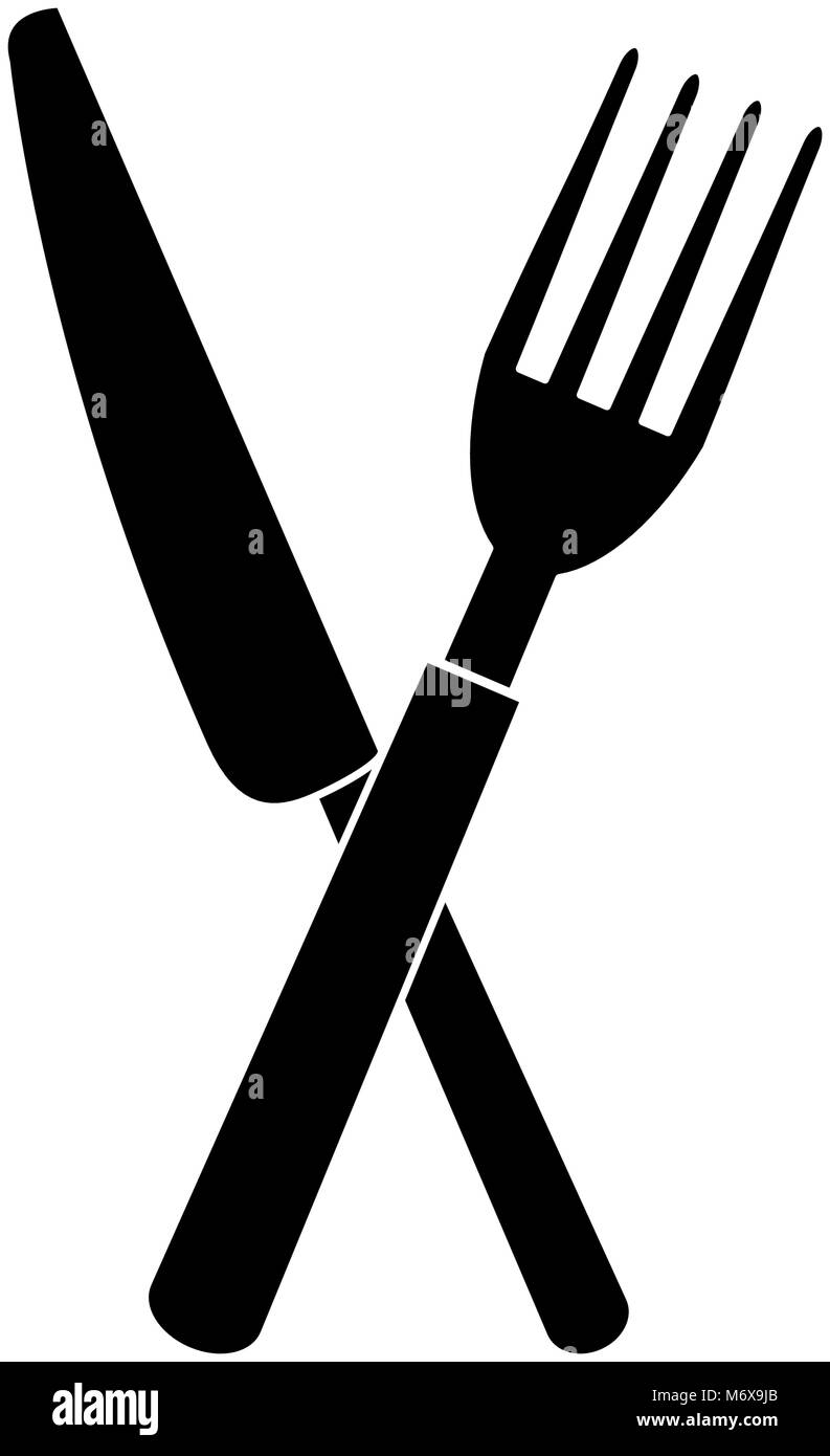 Fork and knife cutlery vector illustration graphic design Stock Vector ...
