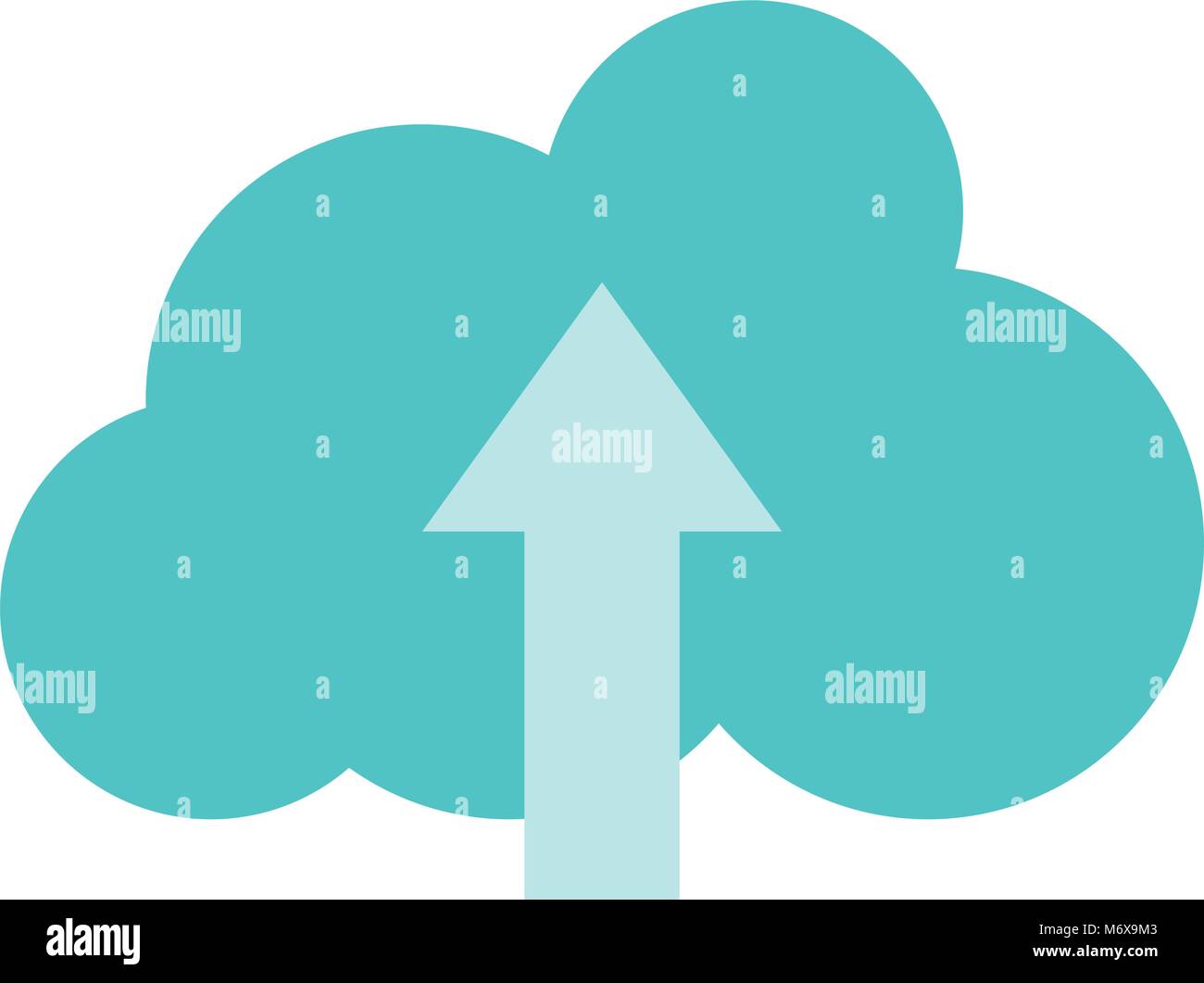 colorful cloud data connection loading server vector illustration Stock ...
