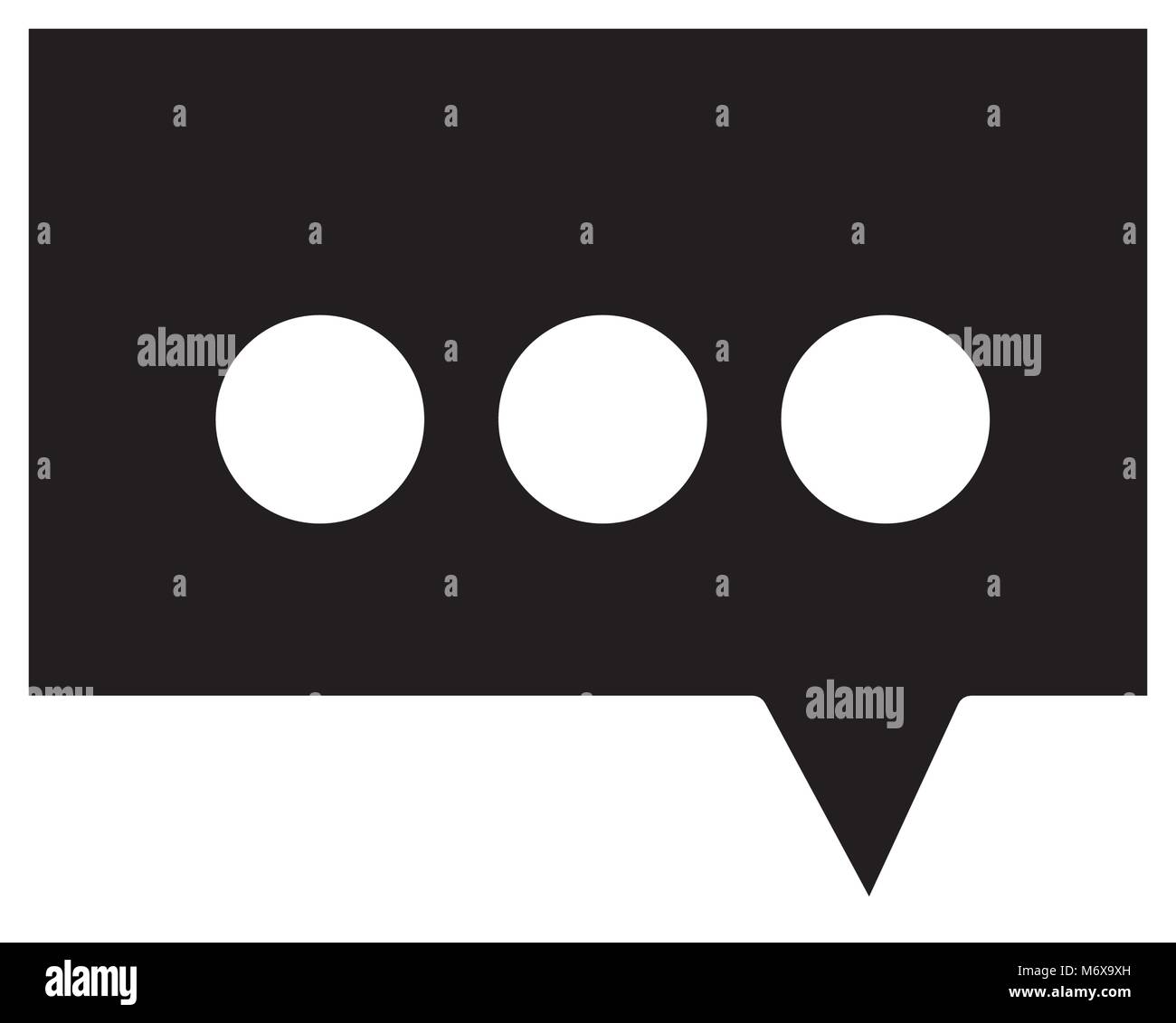 silhouette chat bubble text message information vector illustration ...