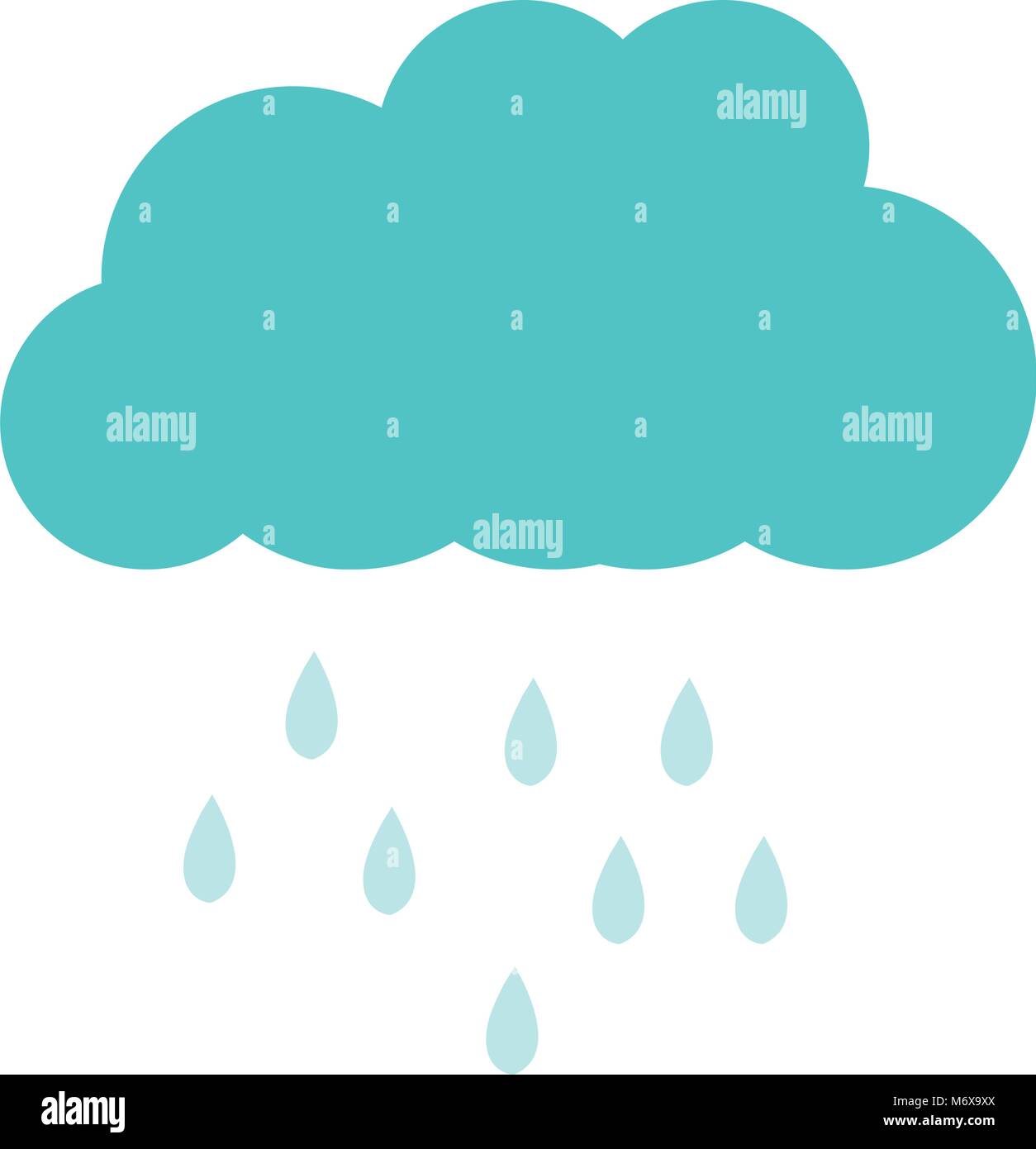 colorful nice nature cloud raining weather in the sky vector ...