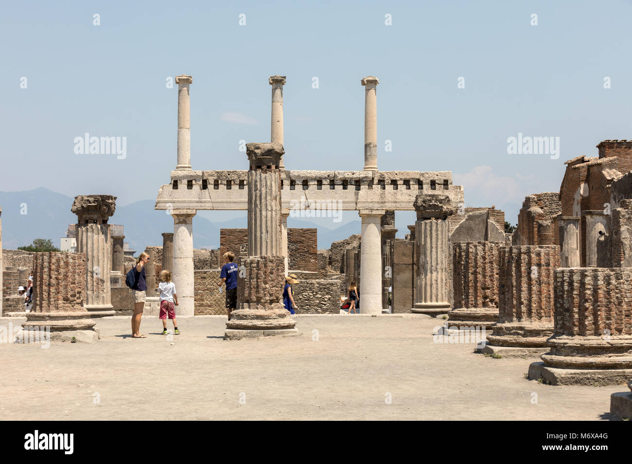 Pompeii, Italy - June 15, 2017: Ancient city of Pompeii, Italy. Roman ...