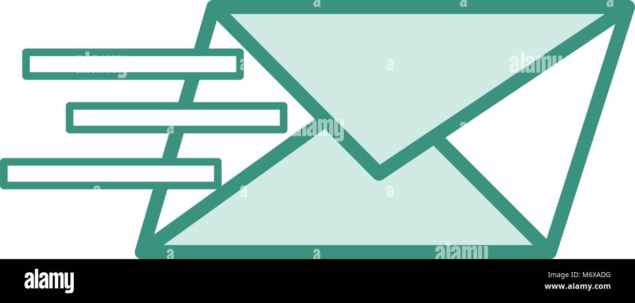 duo color text e-mail message style sign ector illutration Stock Vector ...