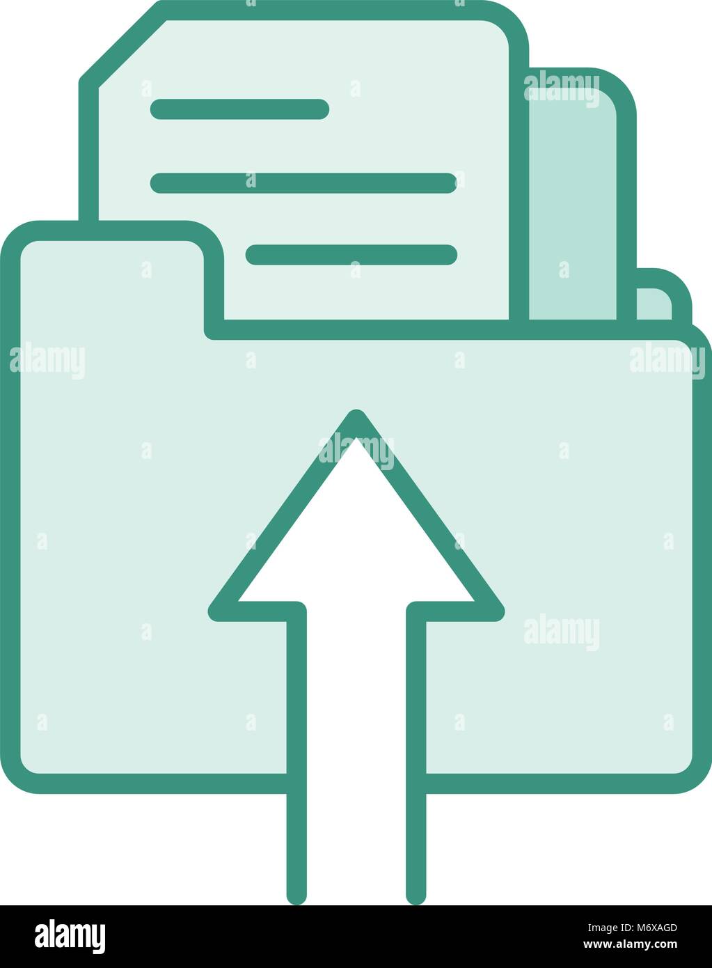 duo color file folder loading document paper Stock Vector Image & Art ...