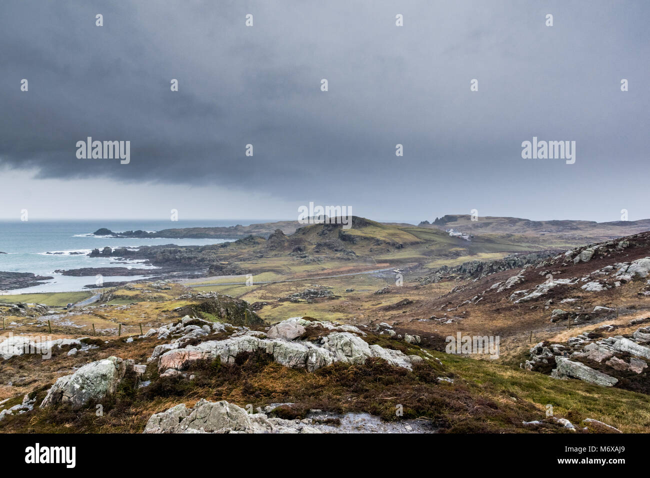 Isolated coastal Irish landscape Stock Photo - Alamy