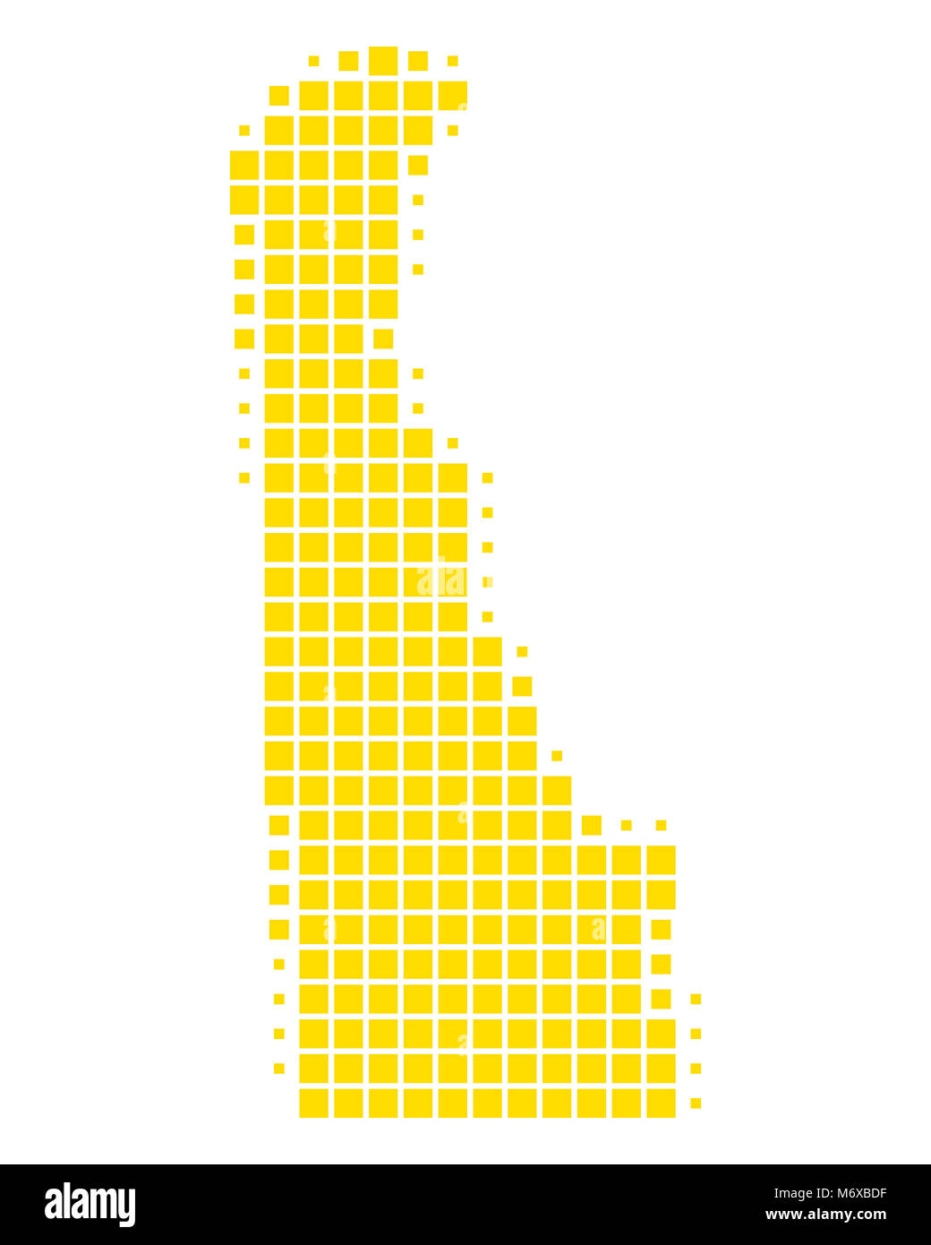 Map of Delaware Stock Photo - Alamy