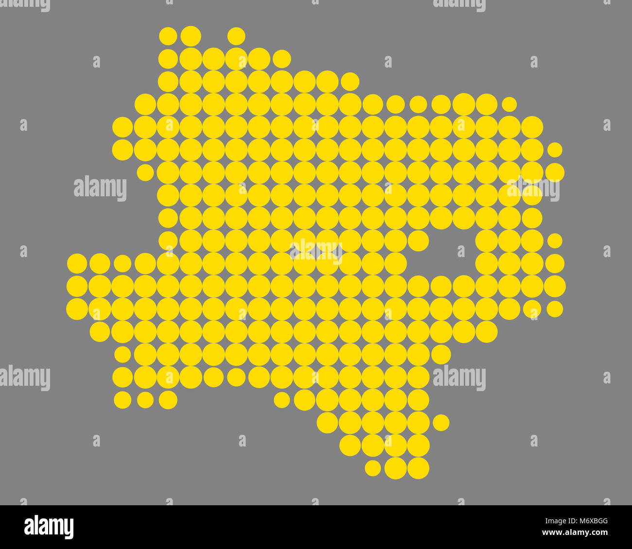 Map of Lower Austria Stock Photo - Alamy