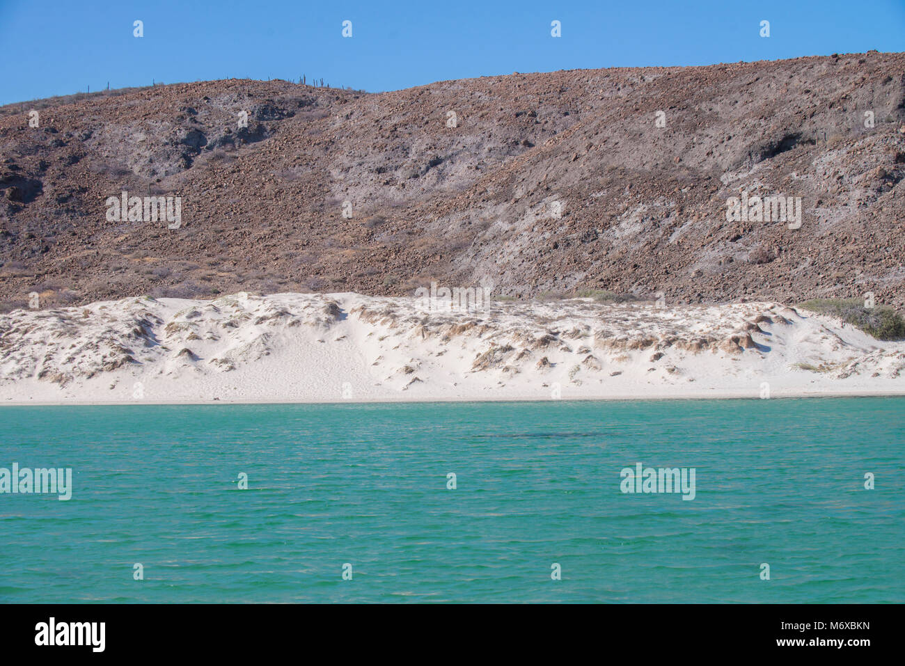 Seascape of Baja California Sur, Desert, and Sea, La Paz Baja ...