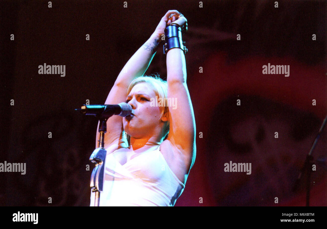 Pink in concert on August 8, 2002 at the HiFi Buys Amphitheatre in ...