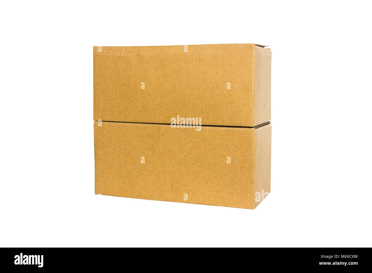 Brown box with isolate background Stock Photo - Alamy