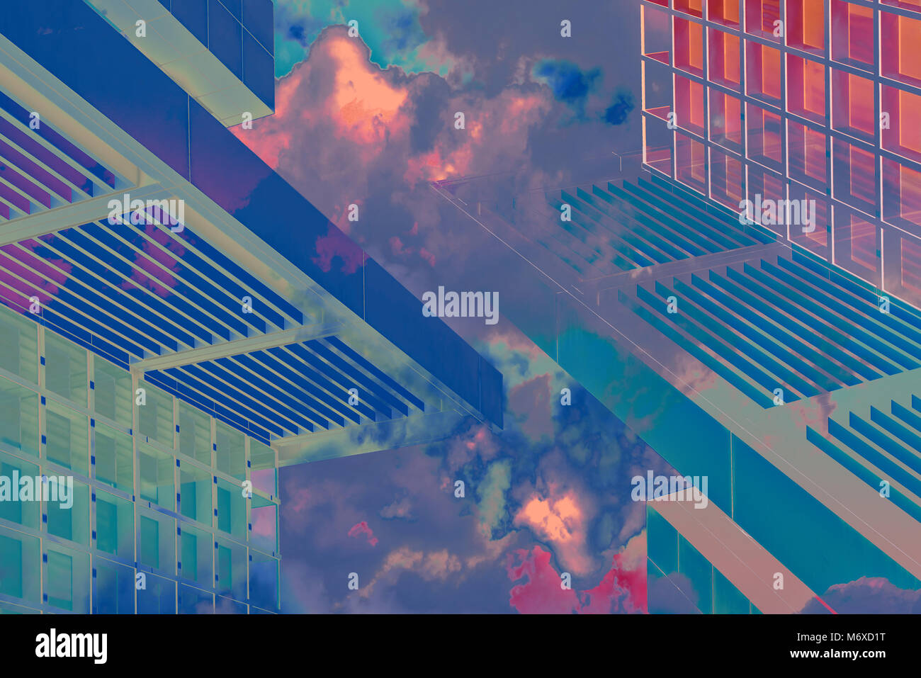 Looking up building nyc illustration hi-res stock photography and ...