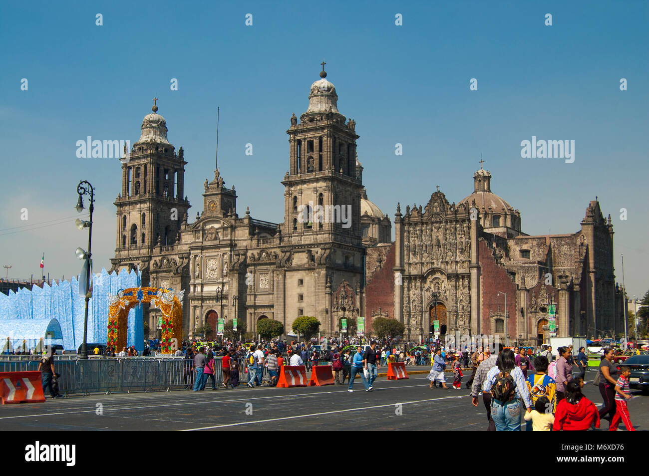 Cathedral in EL ZOCALO in Mexico City, CDMX Stock Photo - Alamy