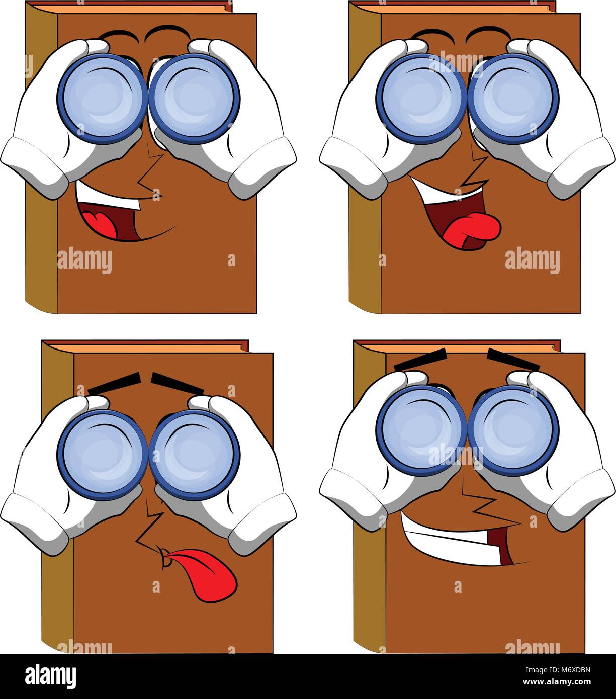 Learn view binoculars Stock Vector Images - Alamy