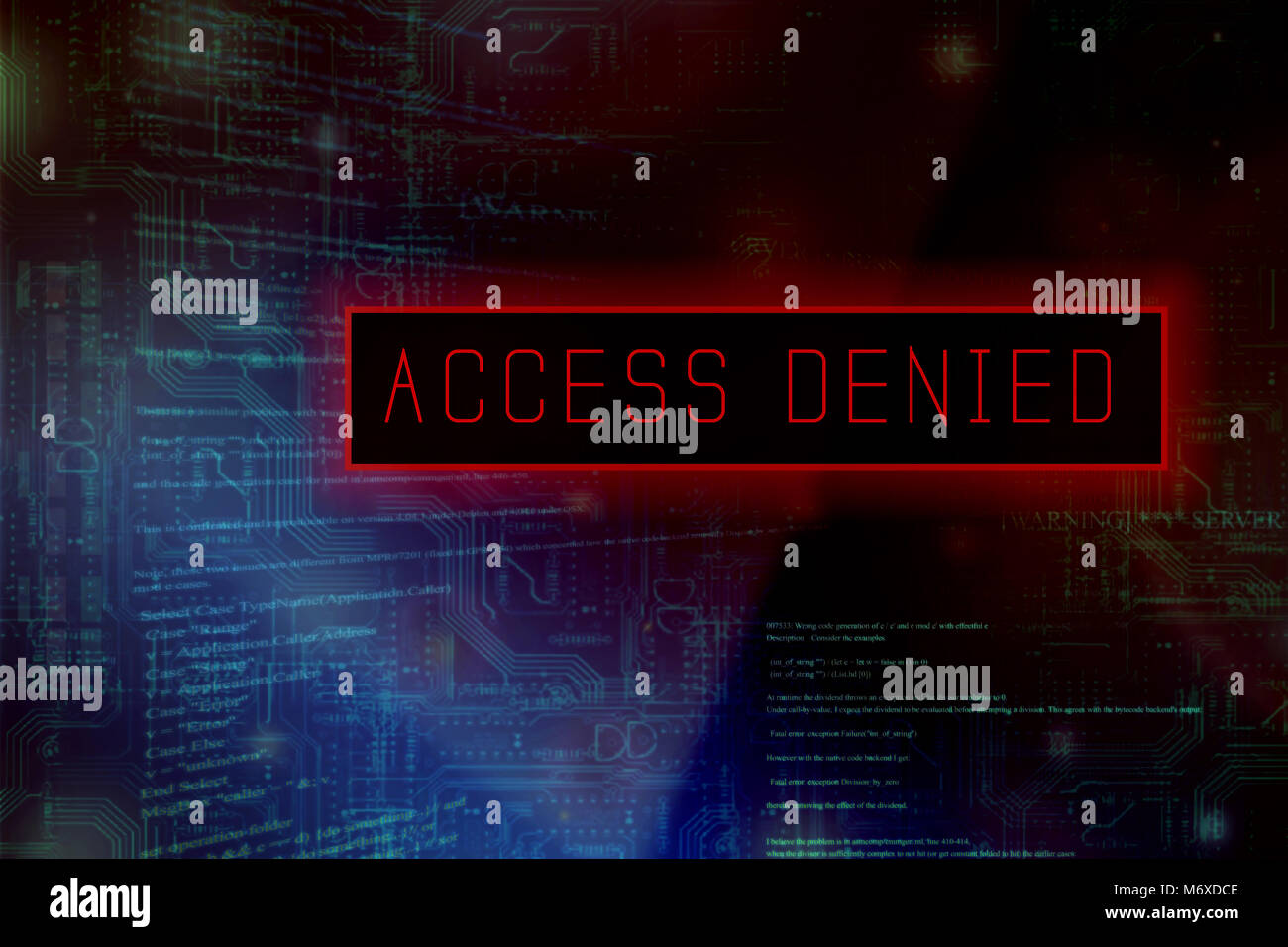 Access denied on a computer system Stock Photo - Alamy