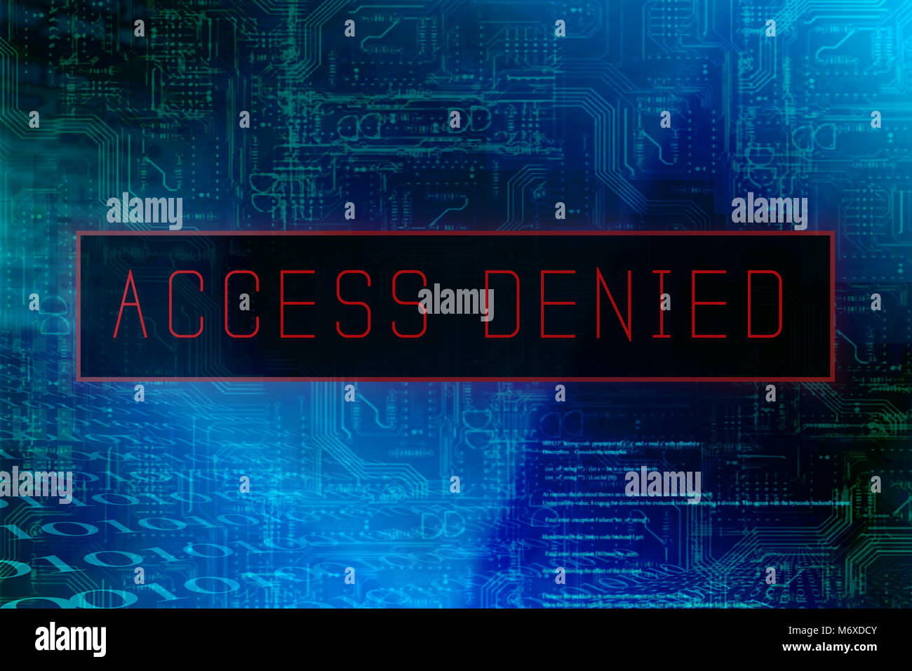 Access denied on a computer system Stock Photo - Alamy