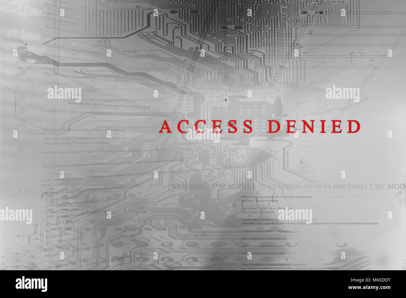 Access denied on a computer system Stock Photo - Alamy