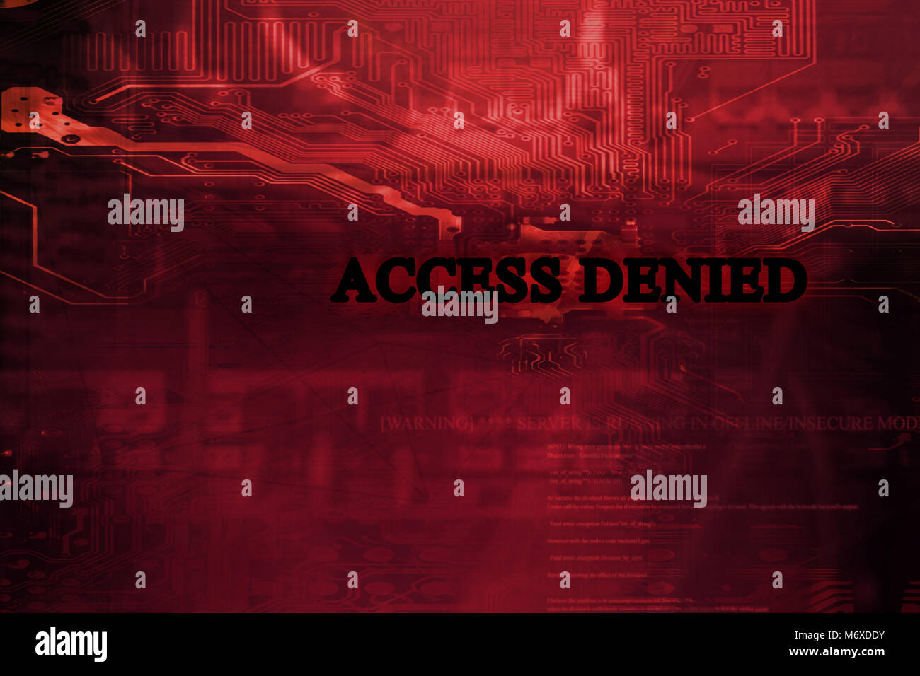 Access denied on a computer system Stock Photo - Alamy