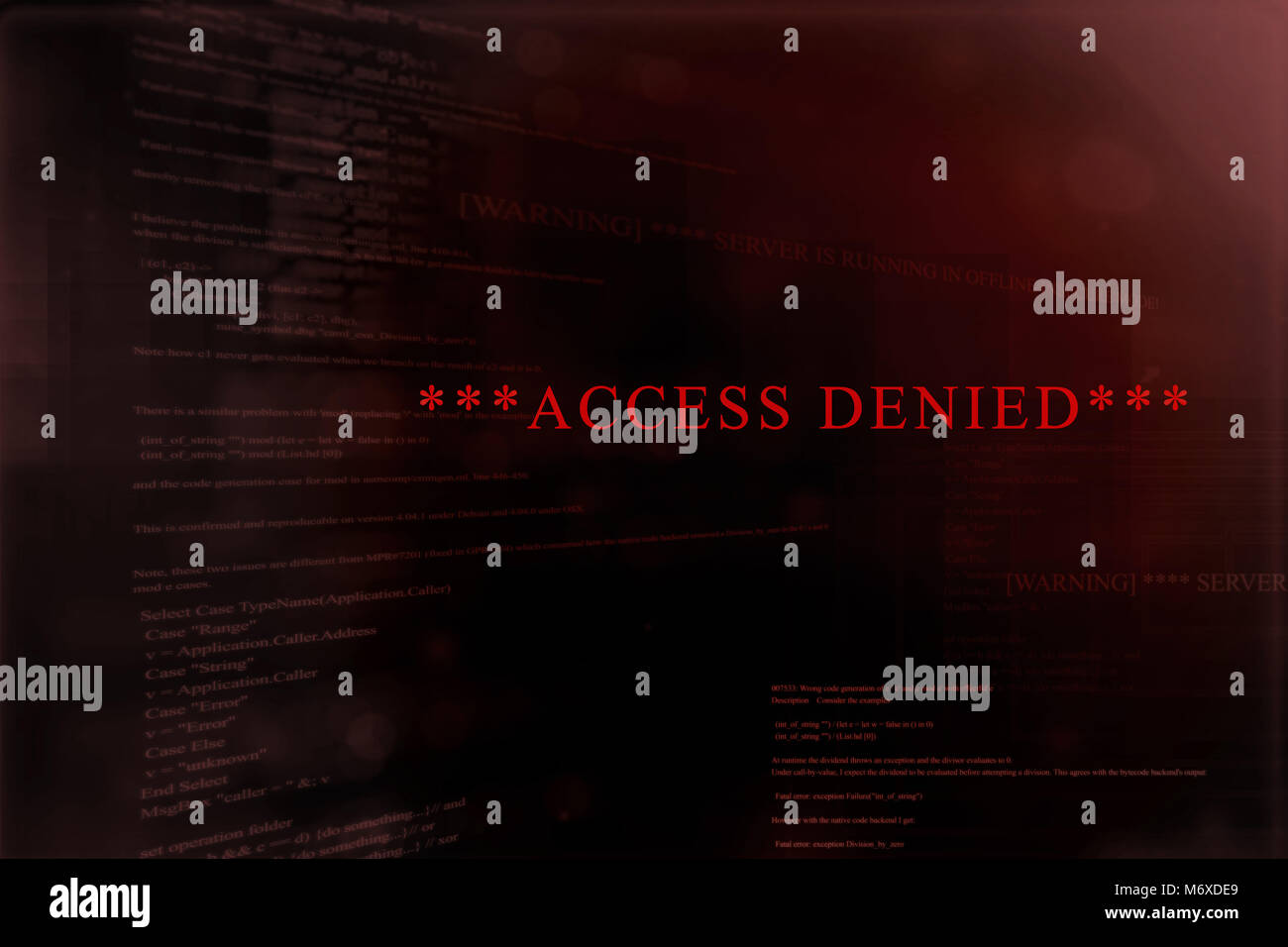 Access denied on a computer system Stock Photo - Alamy