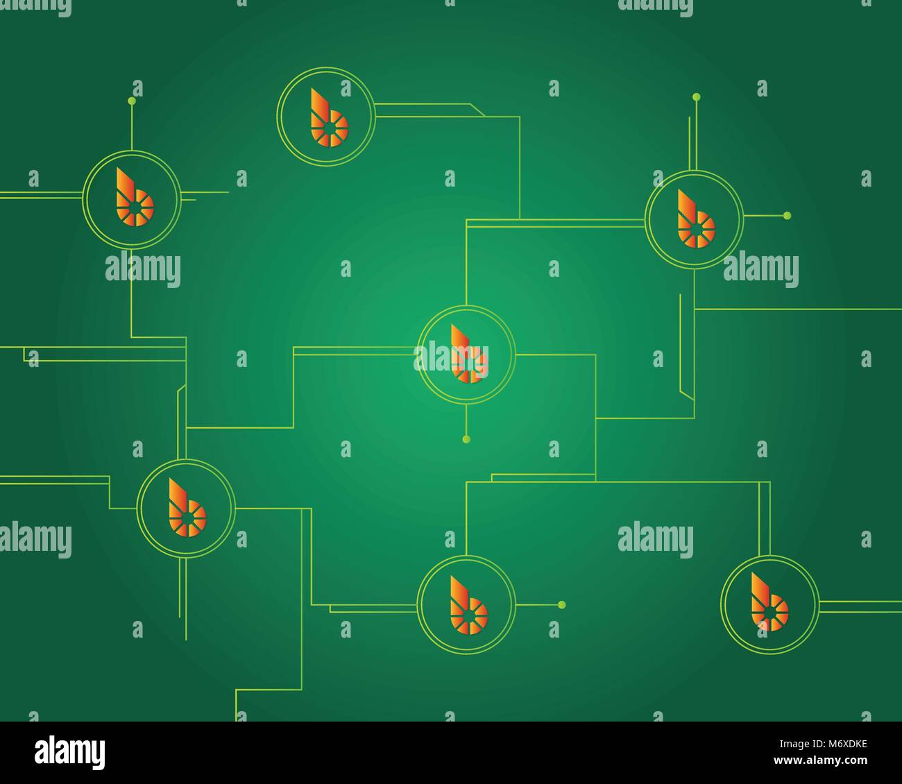 BitShares cryptocurrency blockchain circuit style background Stock ...