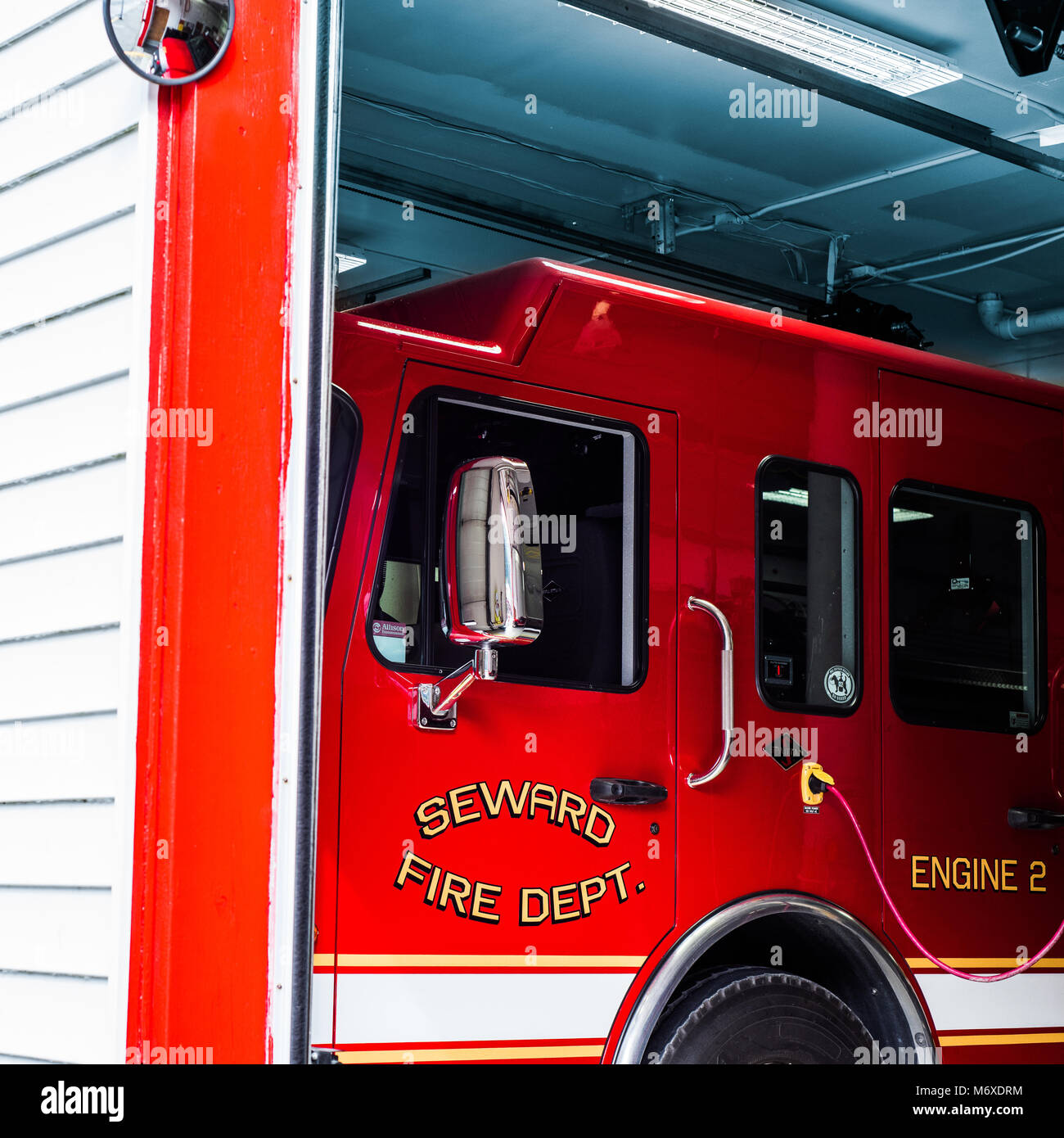Seward Alaska Fire Department Truck Stock Photo - Alamy