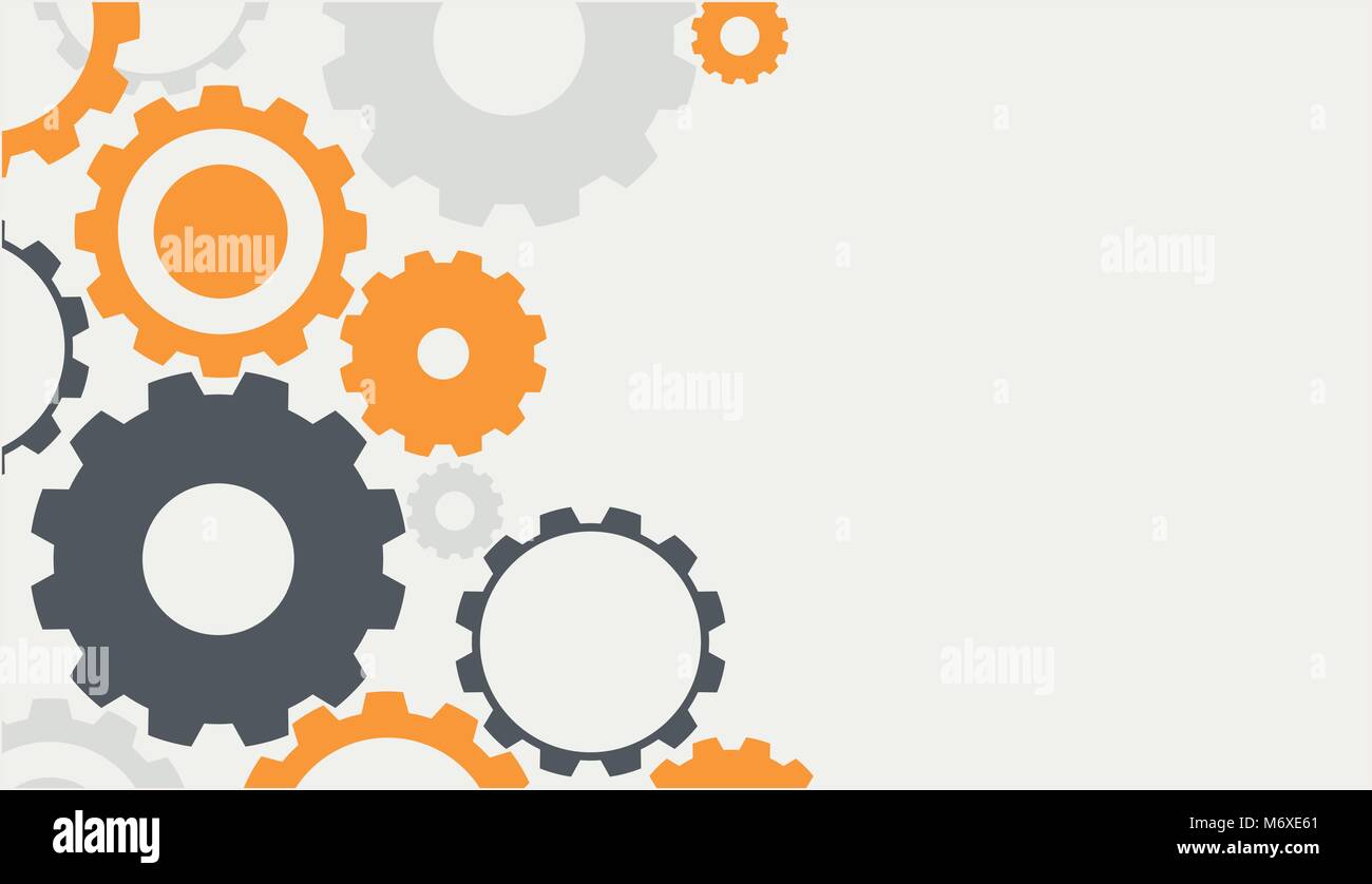 Background template with colorful gears illustration Stock Vector Image ...
