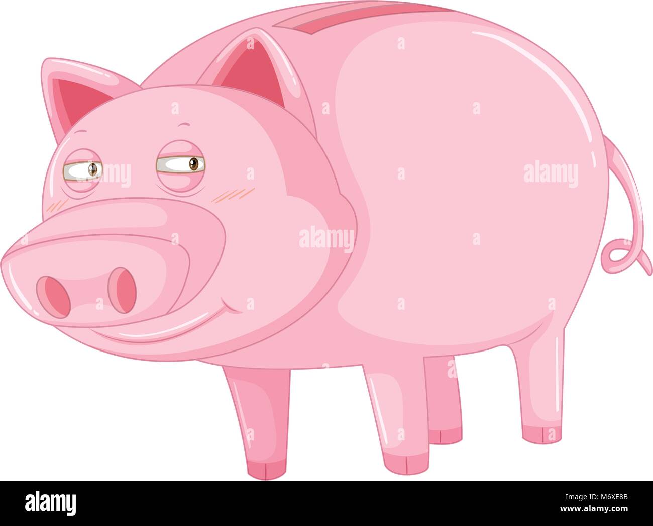 Pig with sleepy eyes illustration Stock Vector Image & Art - Alamy