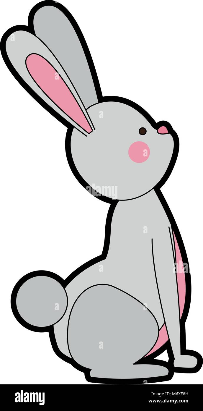 Cute rabbit cartoon Stock Vector Image & Art - Alamy