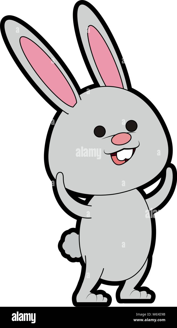 Cute rabbit cartoon Stock Vector Image & Art - Alamy