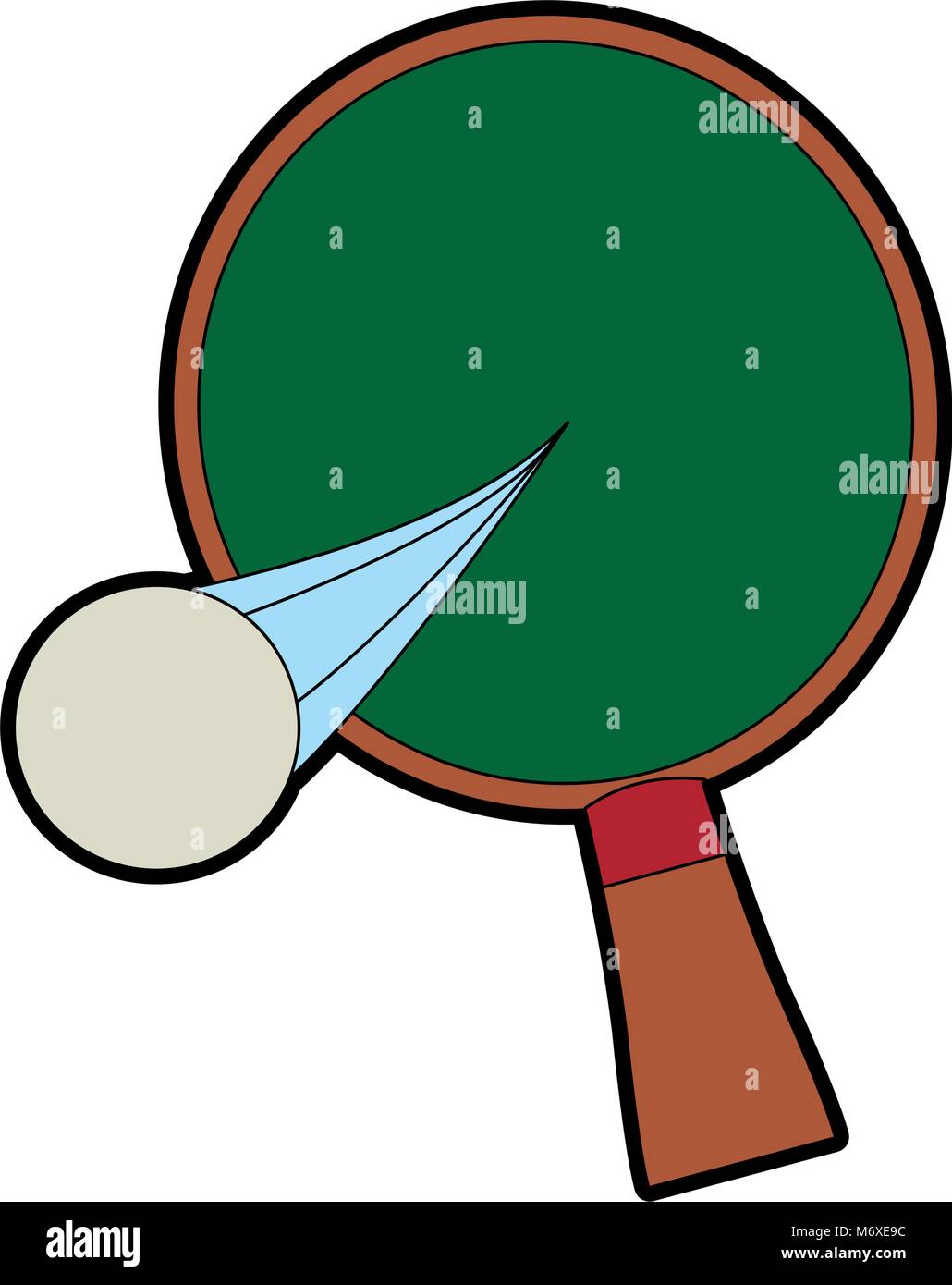 Ping pong racket with ball Stock Vector Image & Art - Alamy