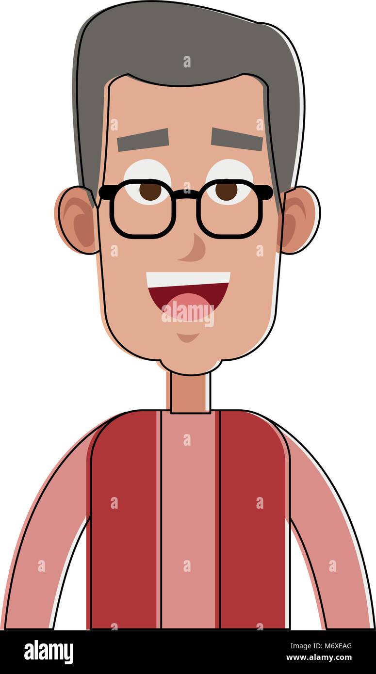 Old man smiling cartoon Stock Vector Image & Art - Alamy
